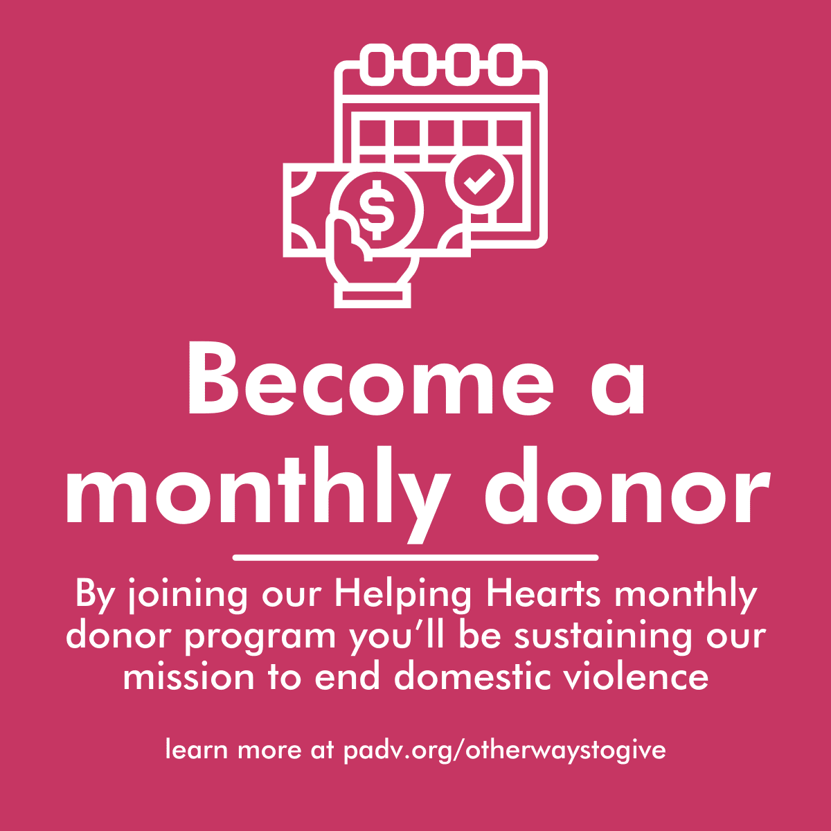 Donate Today - Partnership Against Domestic Violence